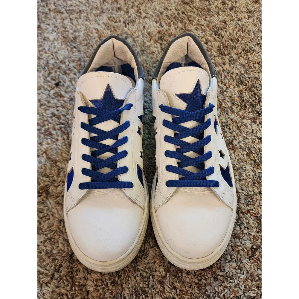 883 Police | Shoes | 883 Police Stella Star Cutout Leather Sneakers ...